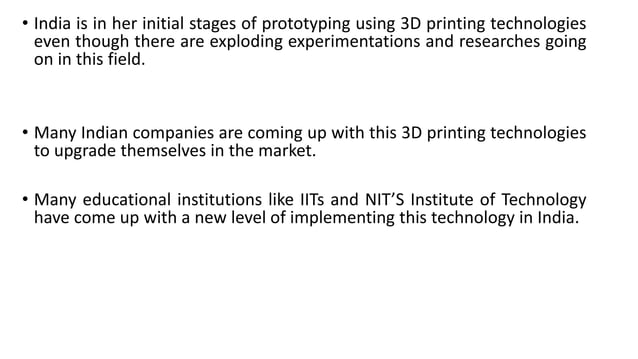 Introduction to 3D printing | PPTX | 3-D Graphics | Computer Software ...