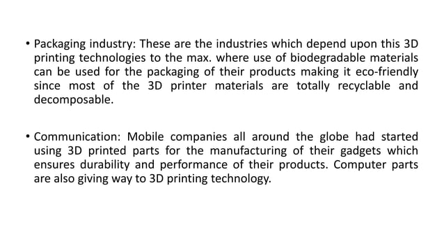 Introduction to 3D printing | PPTX | 3-D Graphics | Computer Software ...