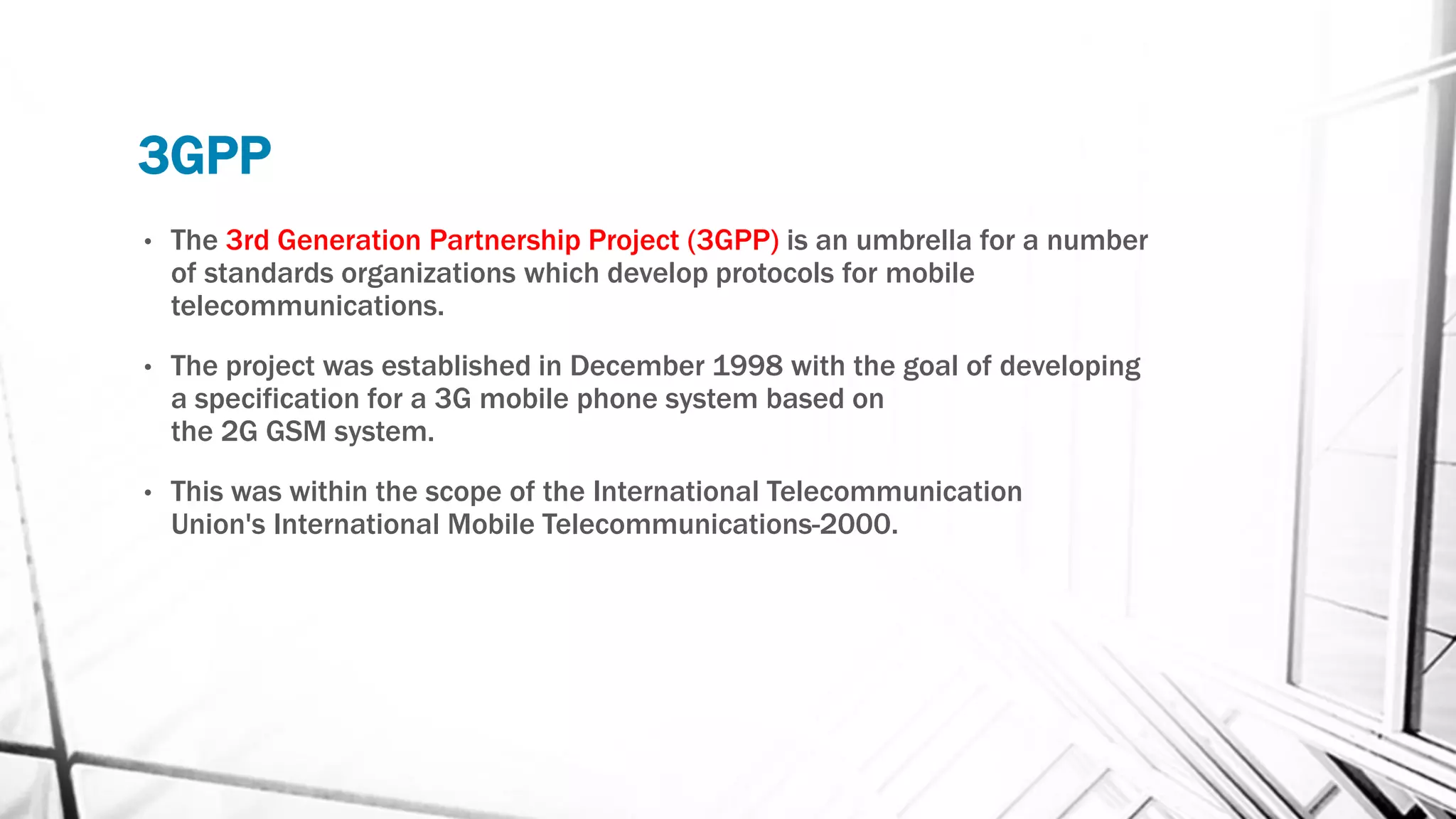 Introduction to 3GPP and LTE standardization | PPT