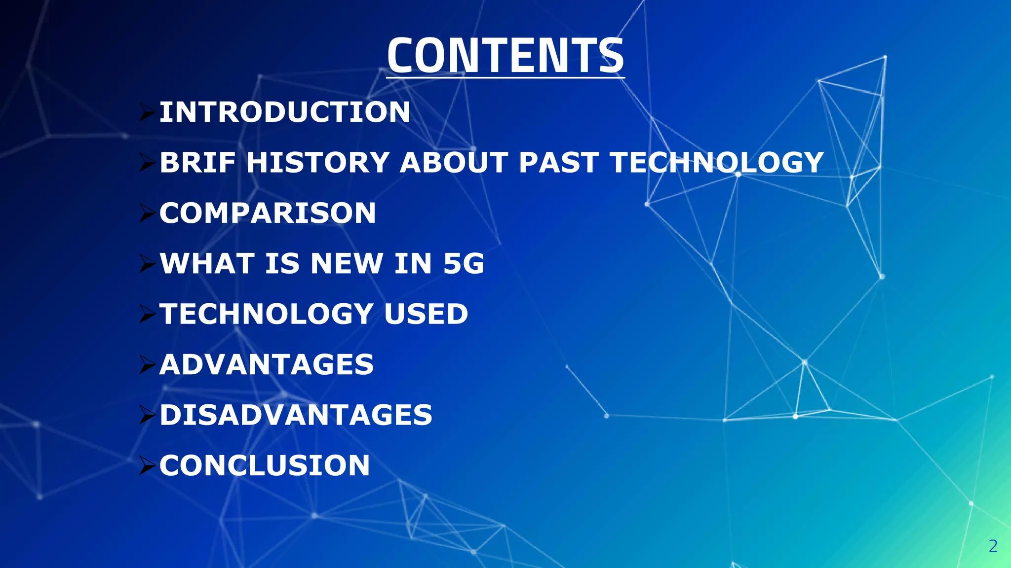 Introduction to 5g technology | PPTX