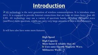 Introduction to 5g technology | PPTX