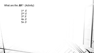 Introduction to 5 s management | PPSX