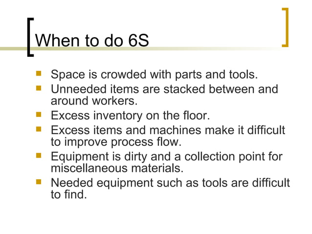 Introduction To 6 S | PPT
