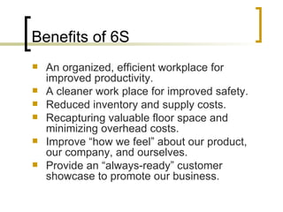 Introduction To 6 S | PPT