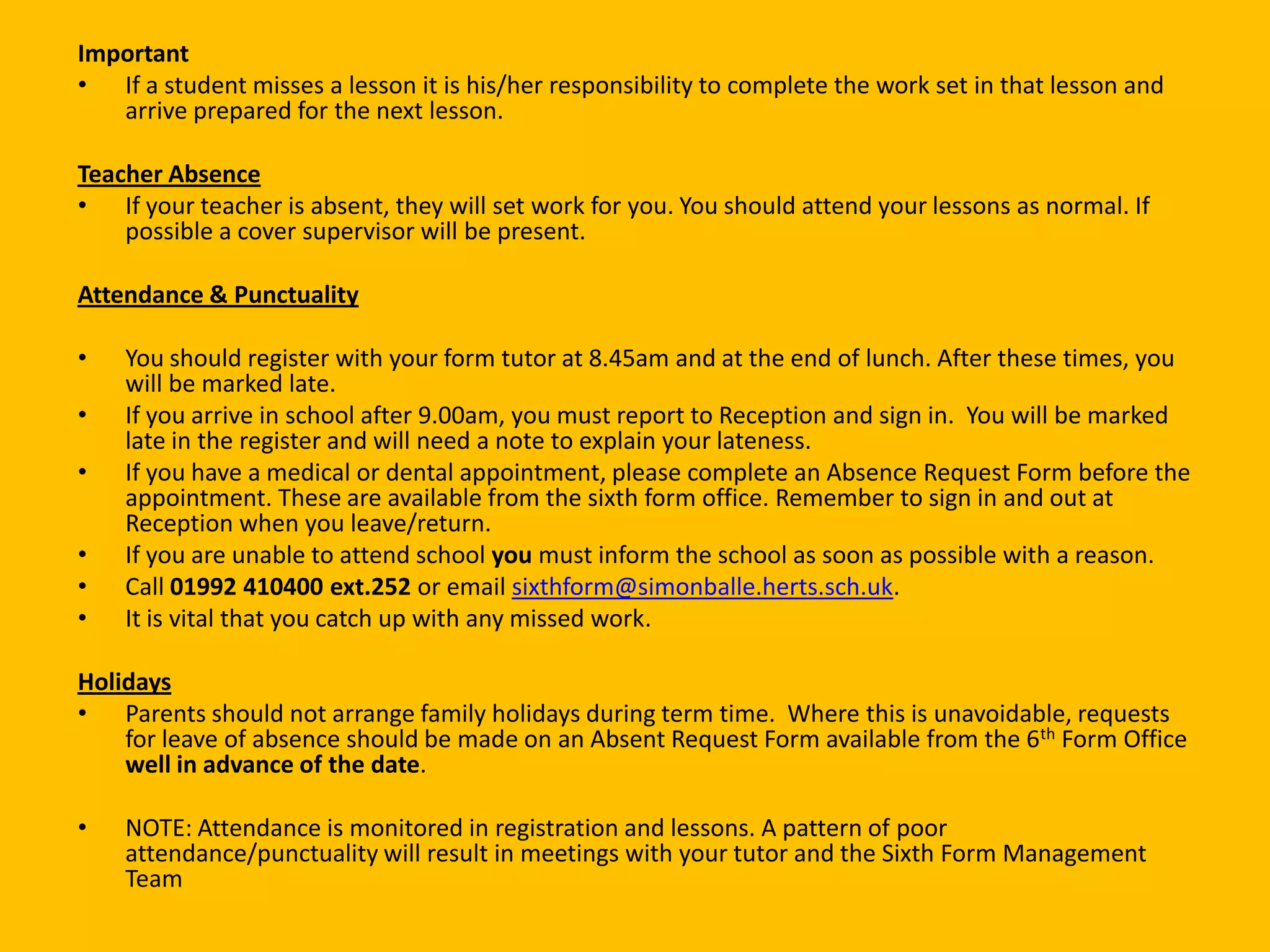 Introduction to 6th form tutor time | PPTX