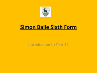 Introduction to 6th form tutor time | PPTX