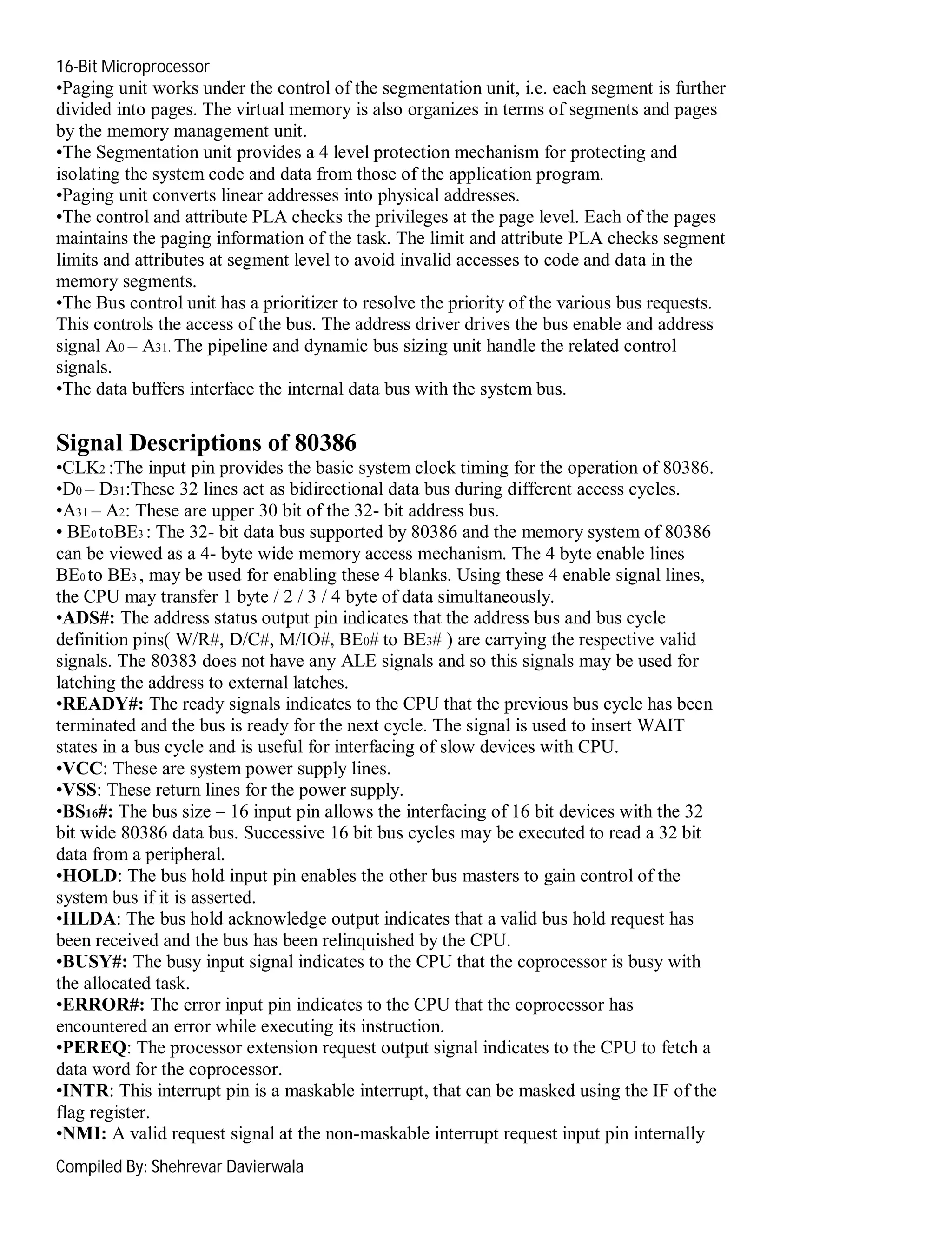 Introduction to 80386 microprocessor | PDF | Computer Peripherals | Computing