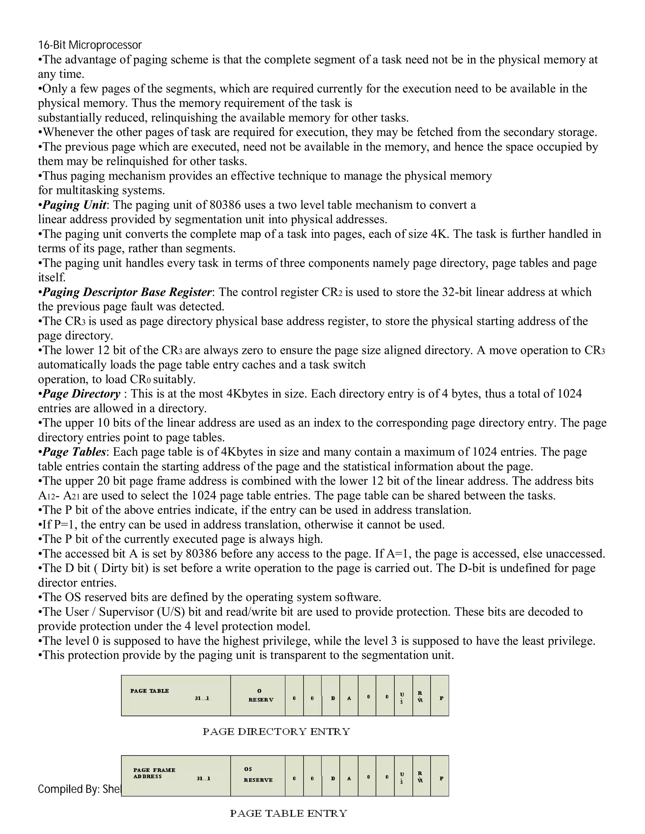 Introduction to 80386 microprocessor | PDF