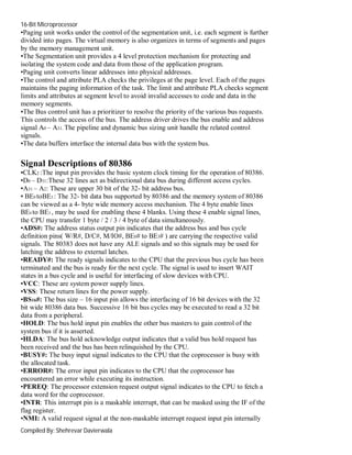 Introduction to 80386 microprocessor | PDF