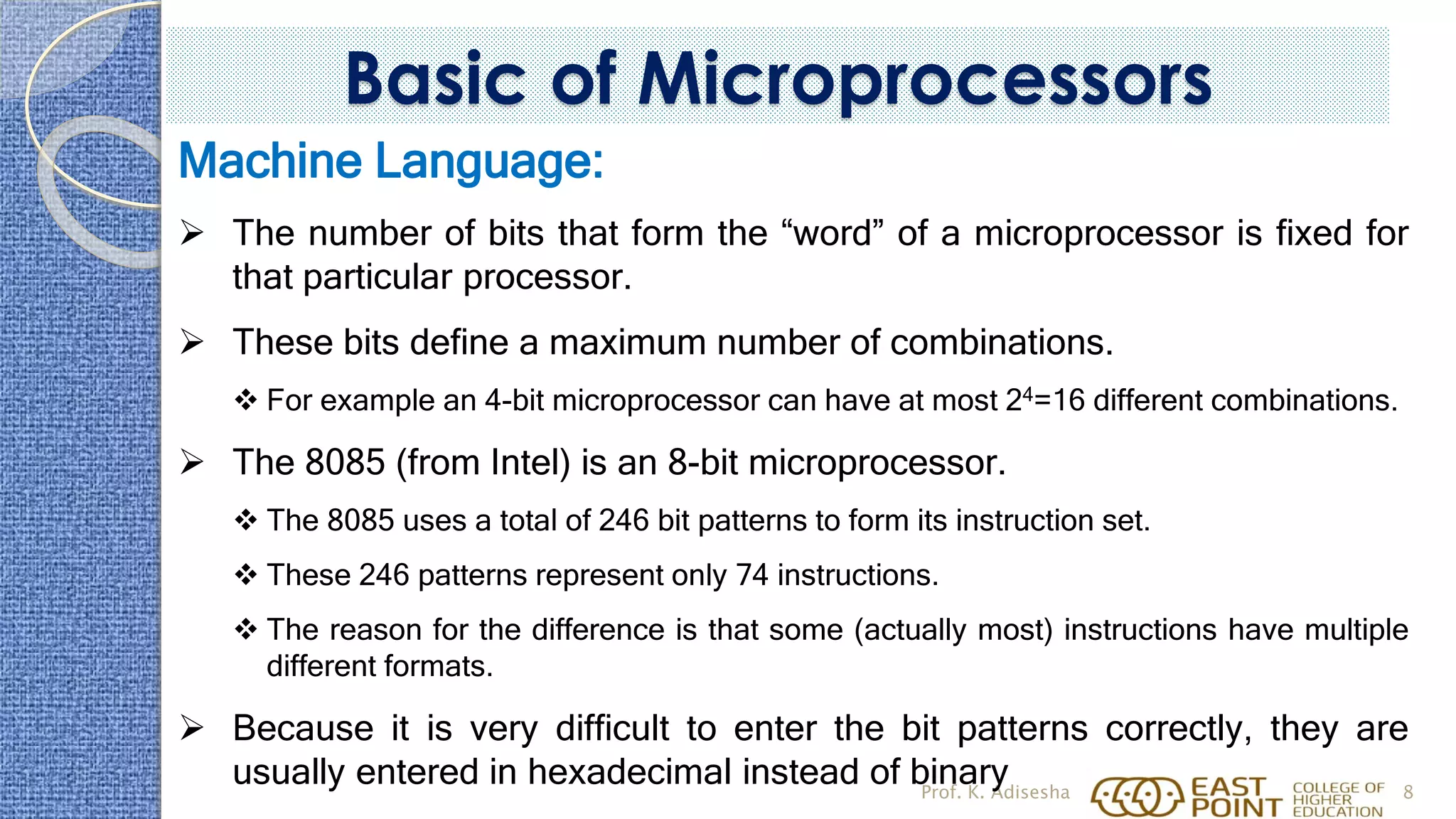 Introduction to 8085 Microprocessor | PPT