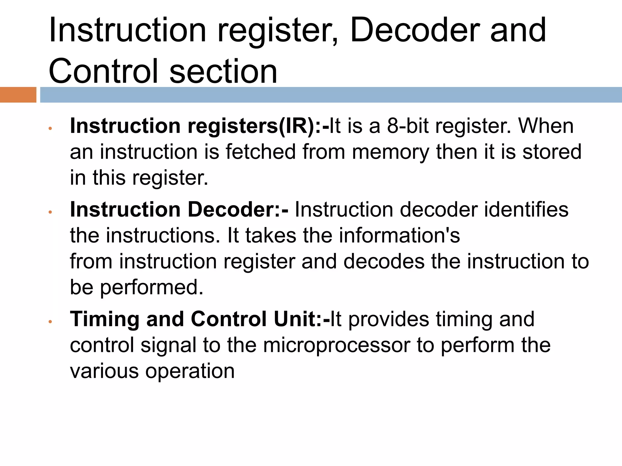 Introduction to 8085 microprocessor | PPTX