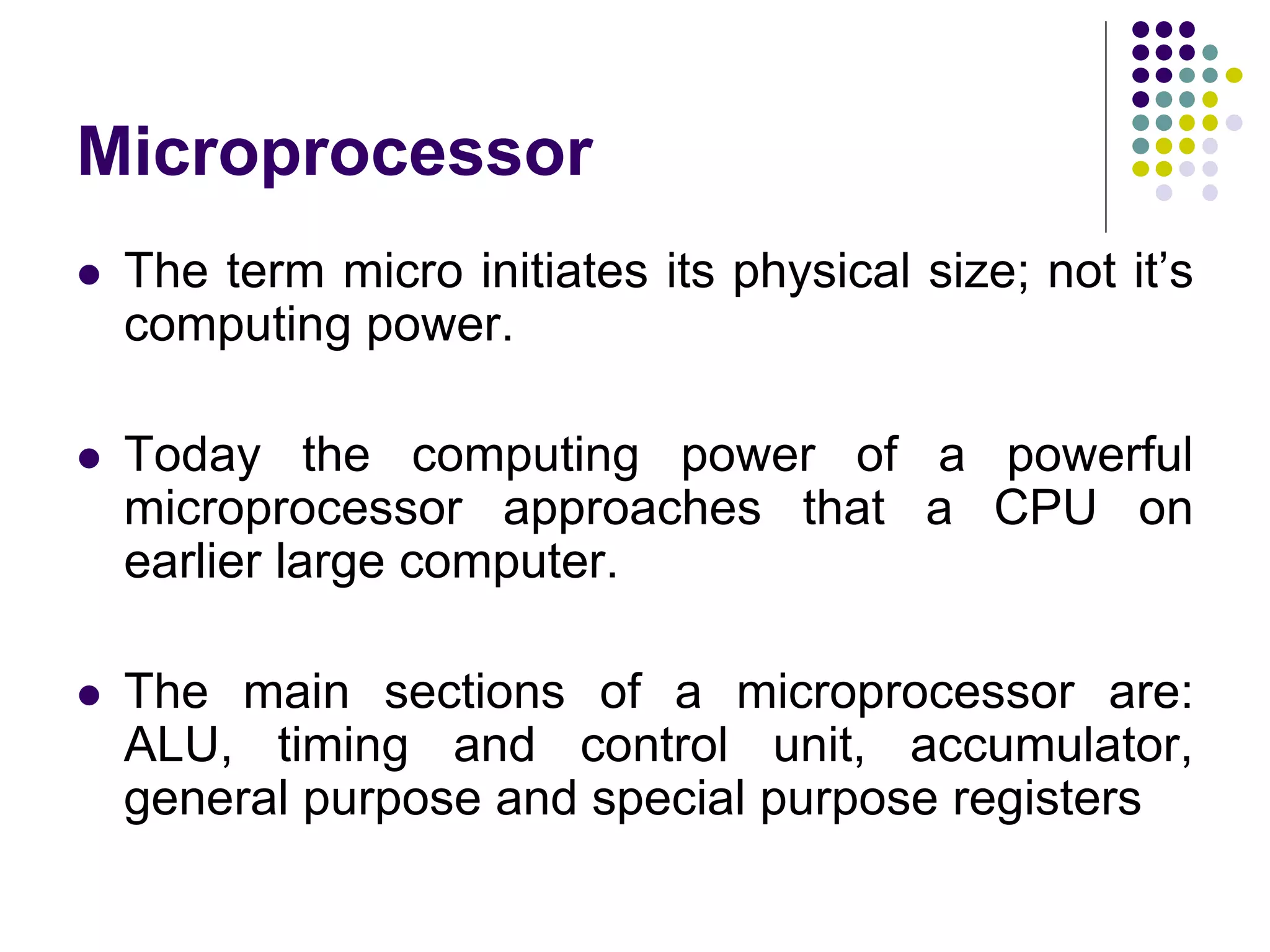 Introduction to 8085 microprocessor | PPT
