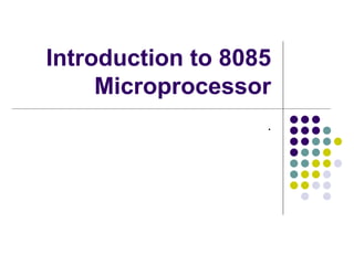 8085 Microprocessor artchitecture -ppt.ppt