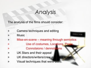 Introduction to unit 40 a01 - uk film | PPT