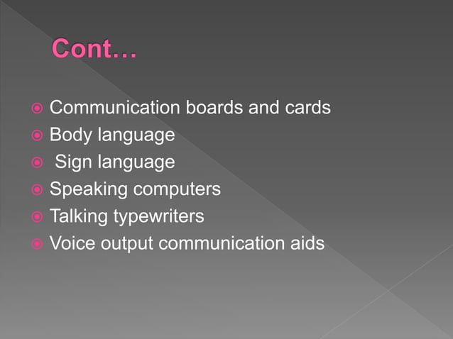 INTRODUCTION TO AAC.pptx | Special Education | Education