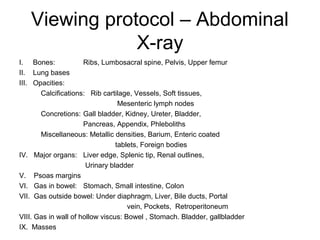 Introduction to abdominal x ray interpretation | PPT