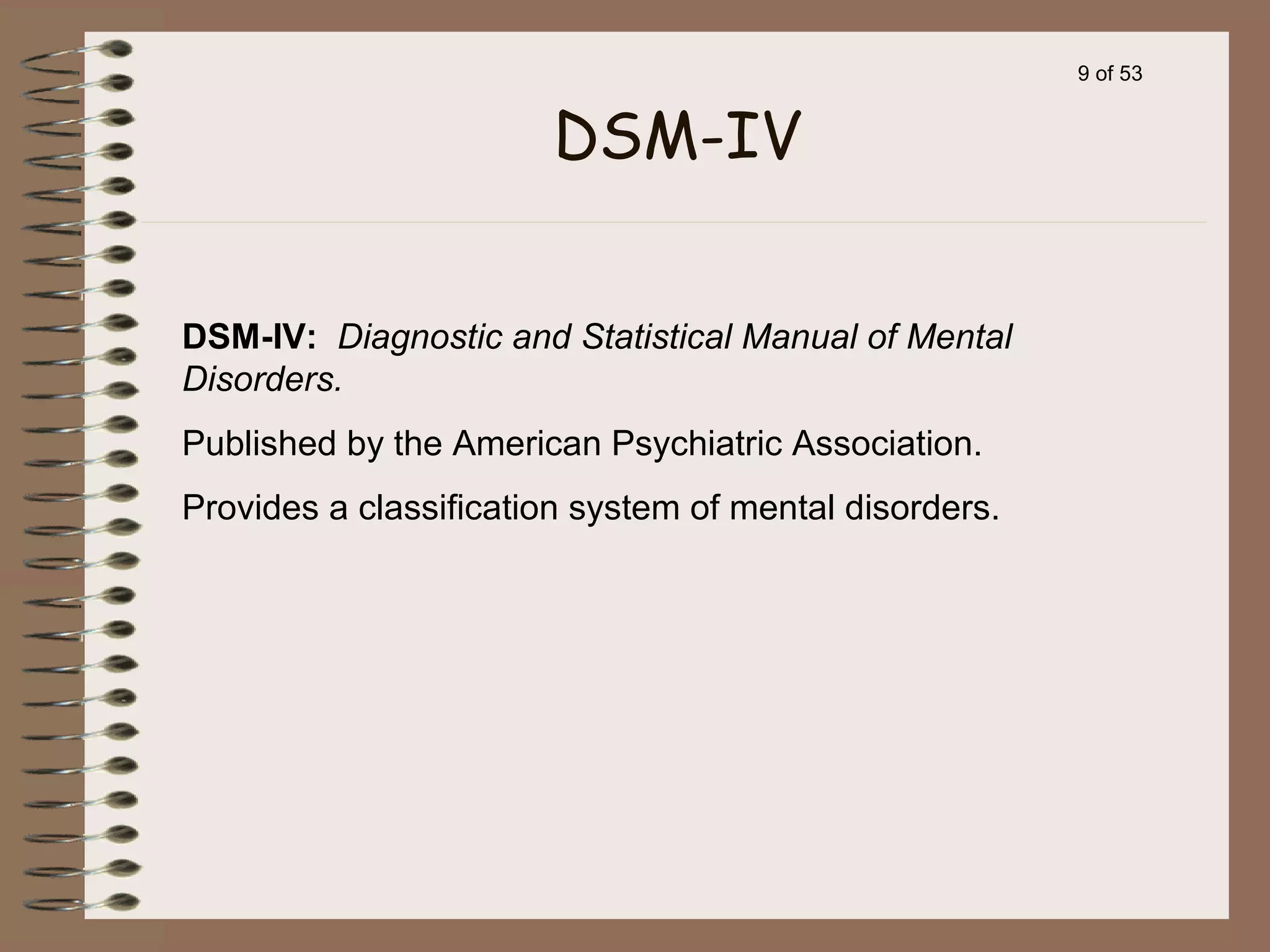 Introduction to abnormal psychology | PPT