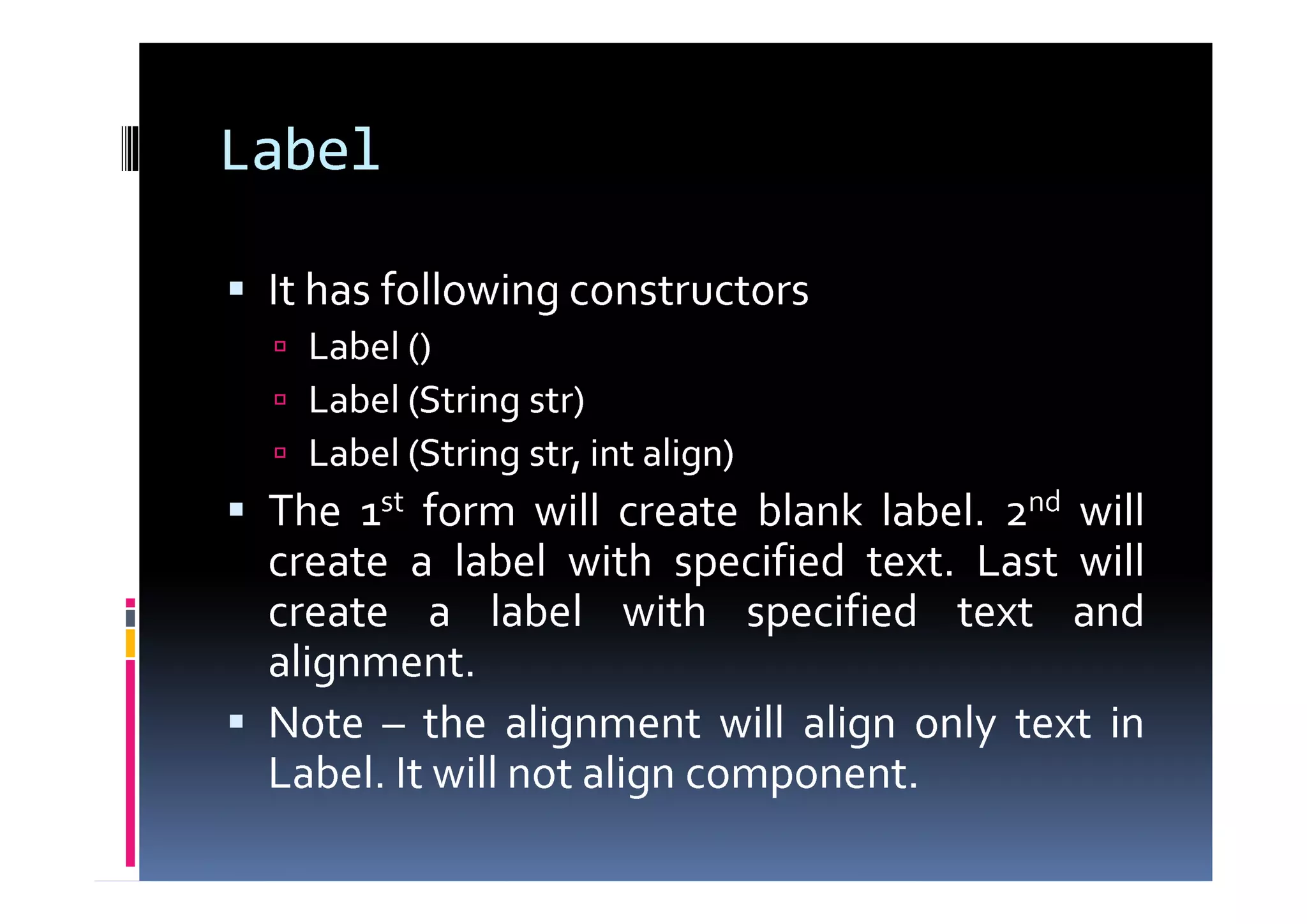 Introduction to abstract window toolkit & swing | PPT Introduction to abstract window toolkit & swing | PPT