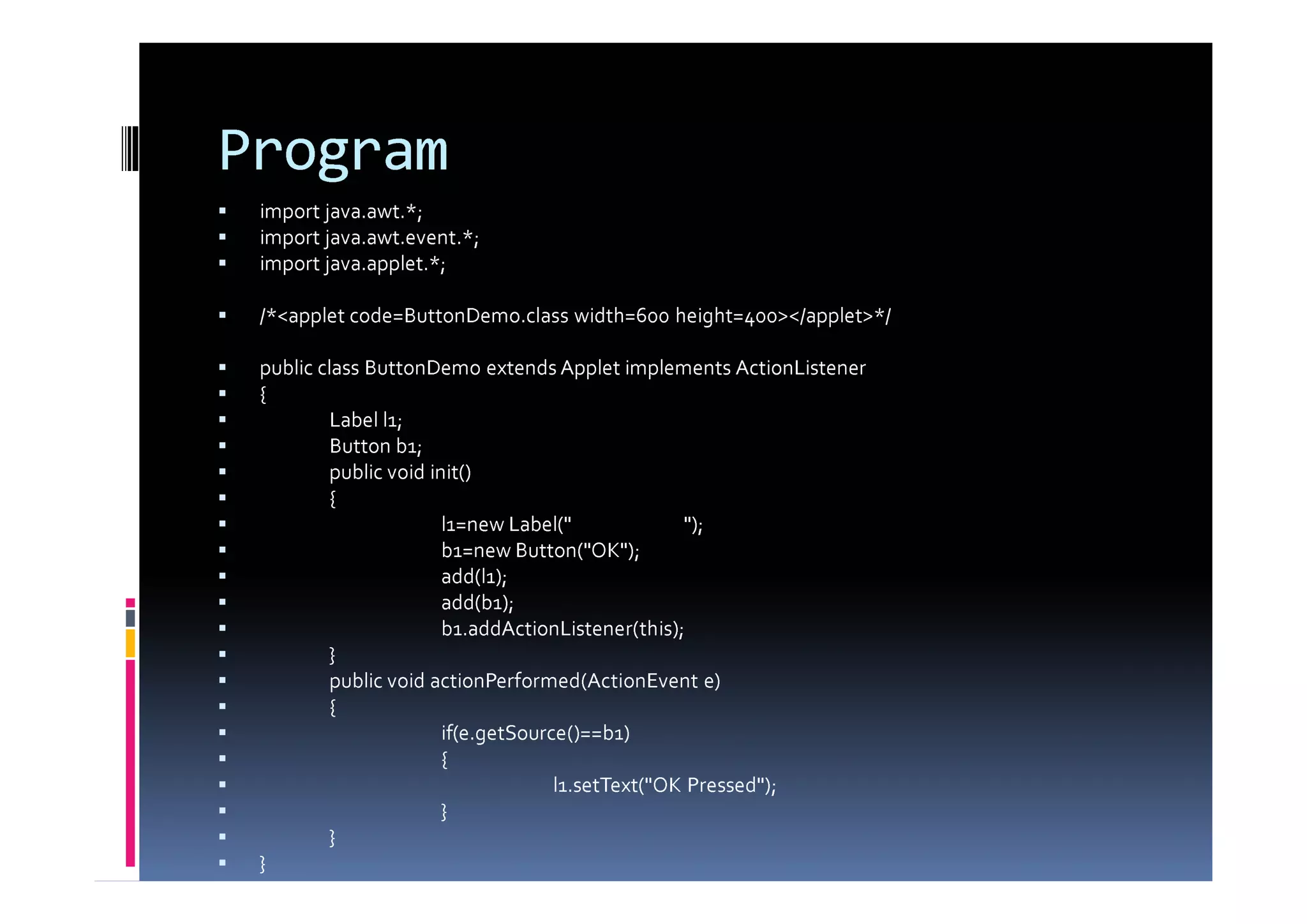 Introduction to abstract window toolkit & swing | PPT