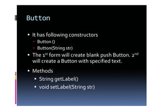 Introduction to abstract window toolkit & swing | PPT