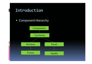 Introduction to abstract window toolkit & swing | PPT