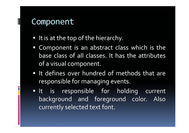 Introduction to abstract window toolkit & swing | PPT