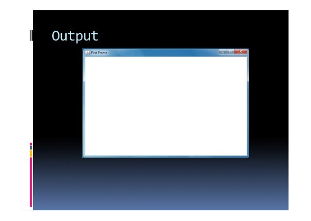 Introduction To Abstract Window Toolkit And Swing