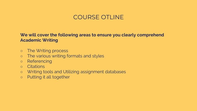 Introduction to academic writing | PPT