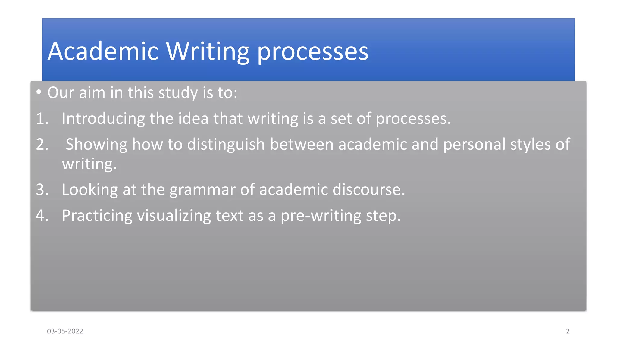 Introduction to Academic Writing | PPTX