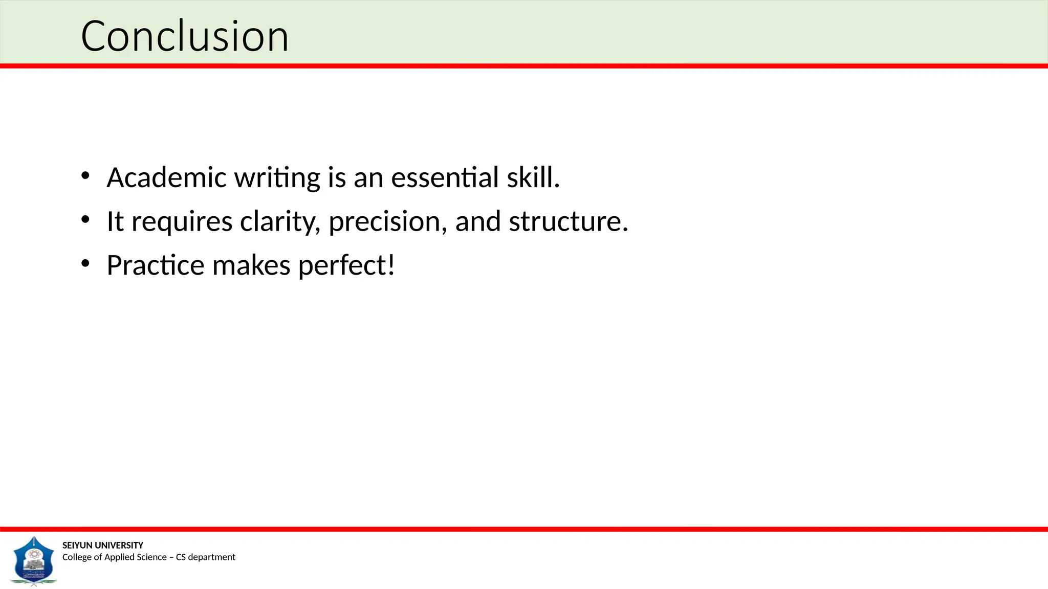 Introduction to Academic Writing class 0-1 | PPTX