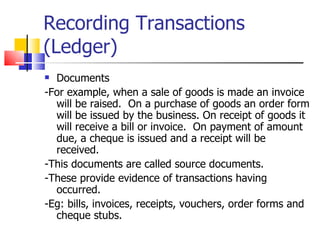 Introduction to acccounting chapter 4 recording transactions(ledger) | PPT