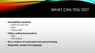 Introduction to Accessibility | PPTX