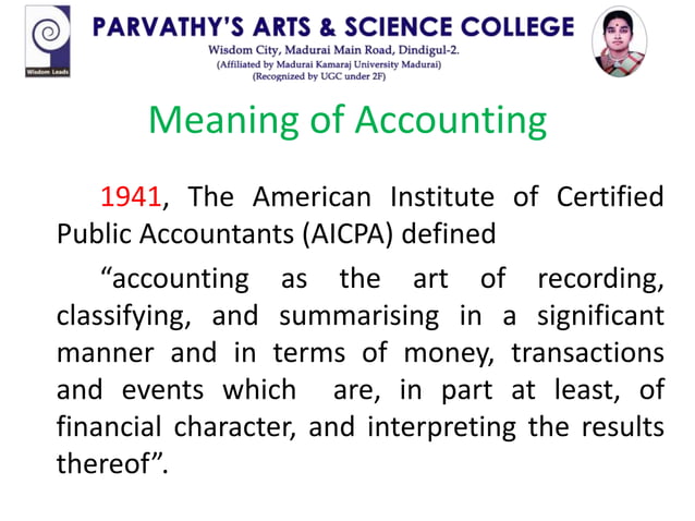 Introduction to accounting | PPT