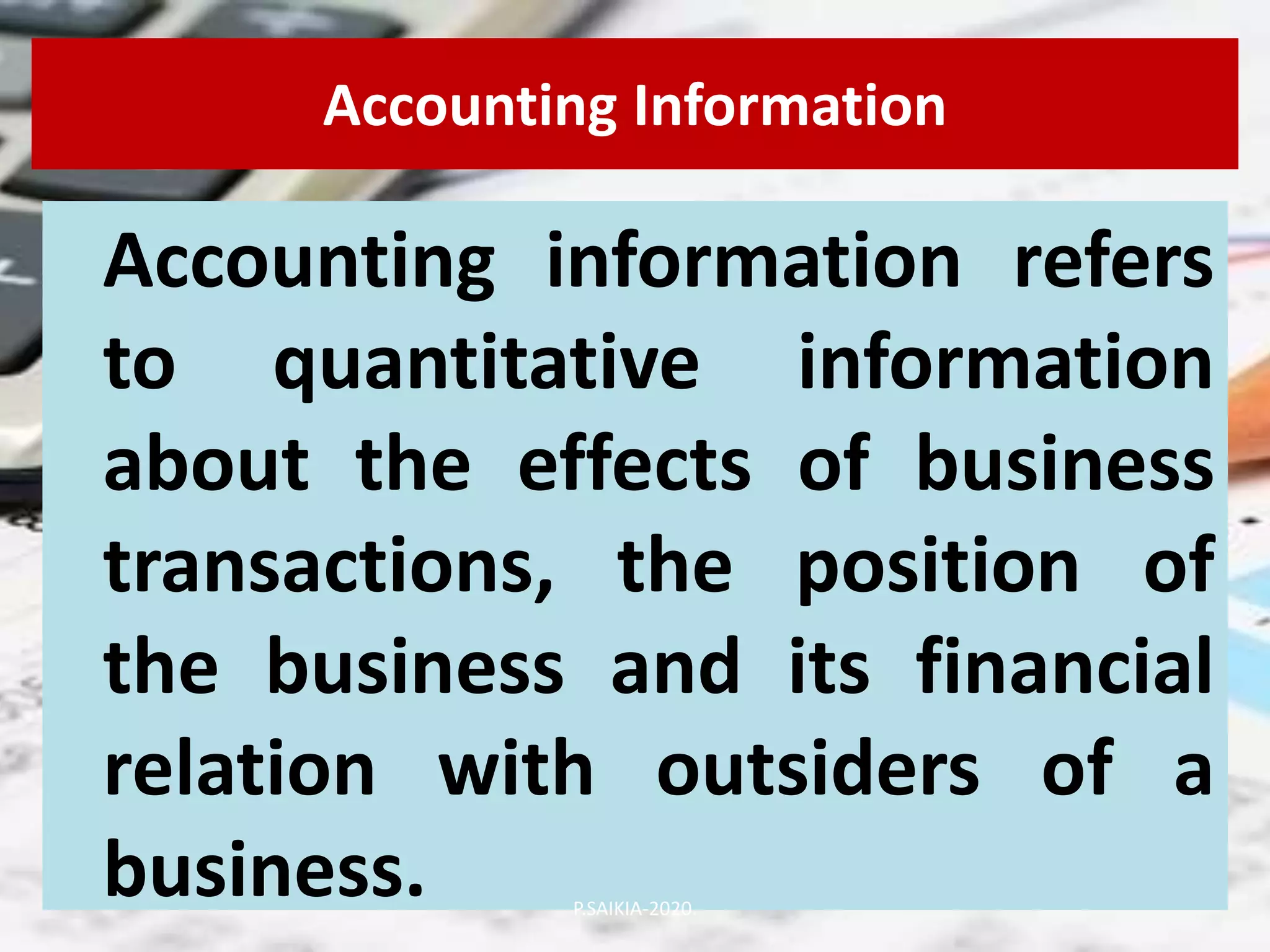 Introduction to accounting | PPT