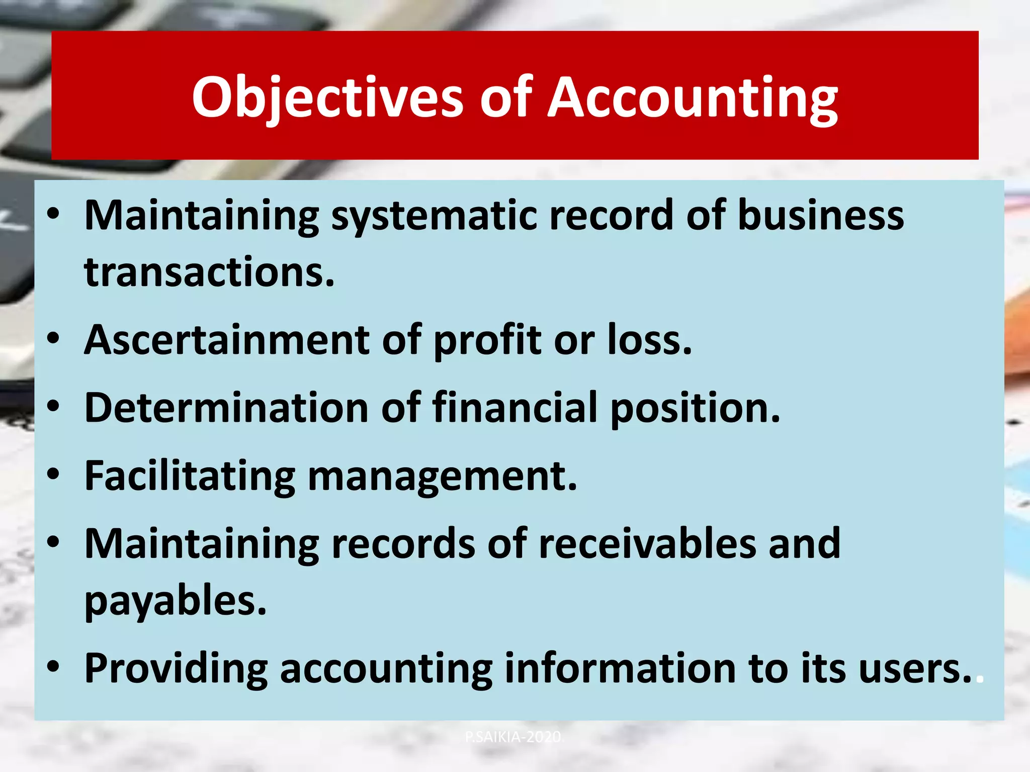Introduction to accounting | PPT