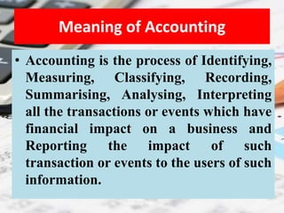 Introduction to accounting | PPT