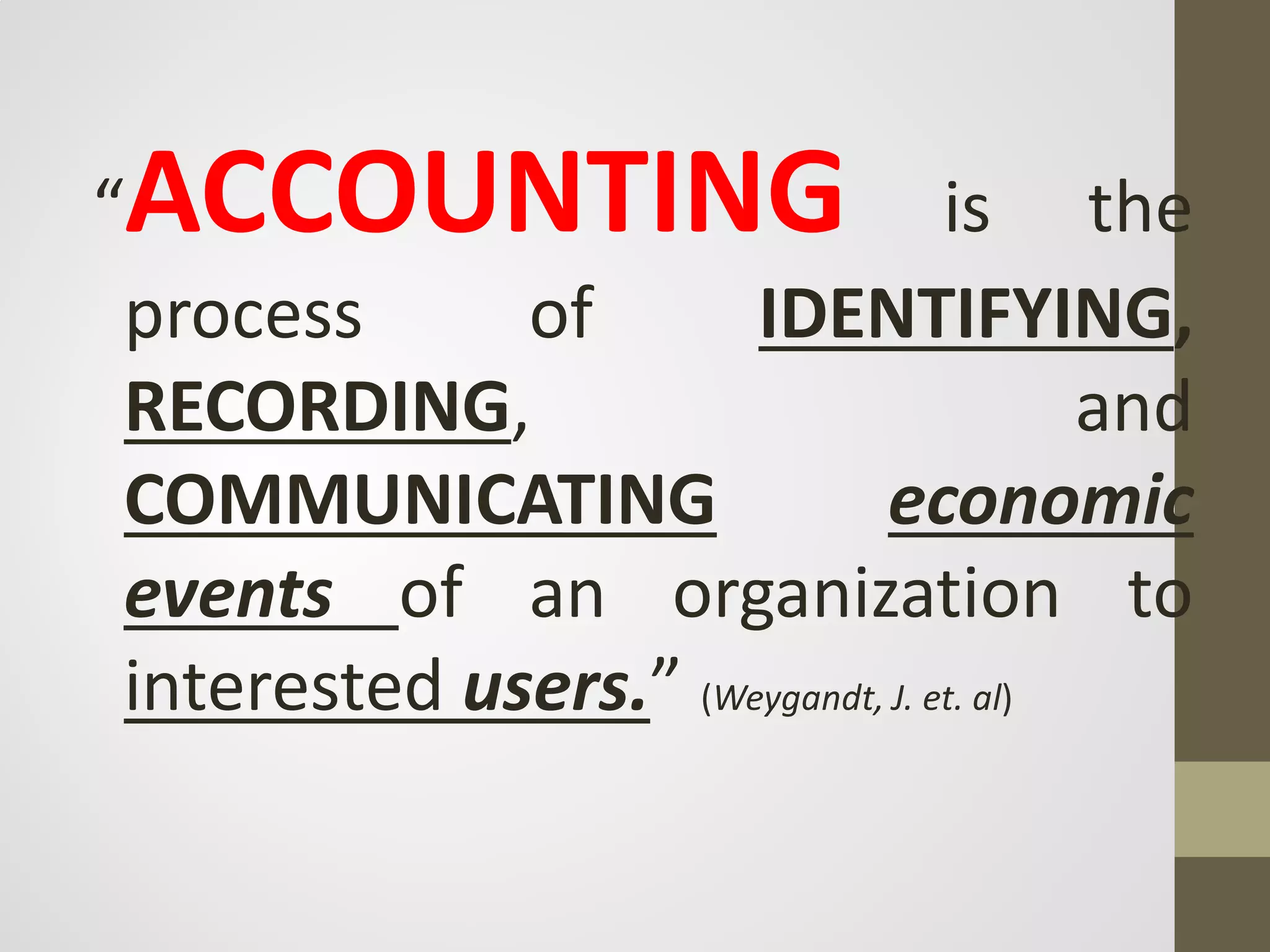 INTRODUCTION TO ACCOUNTING | PDF
