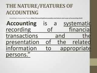 INTRODUCTION TO ACCOUNTING | PDF