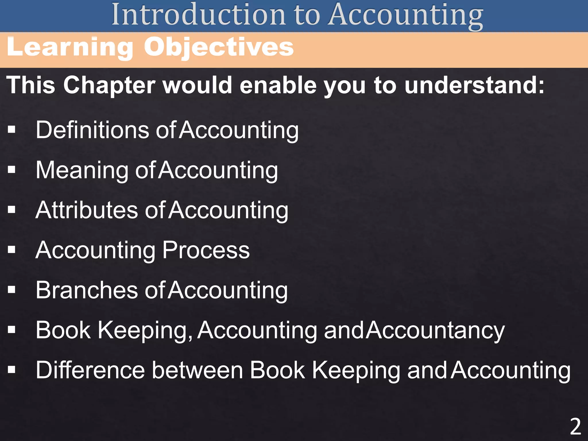 Introduction to Accounting- class 11 | PPTX
