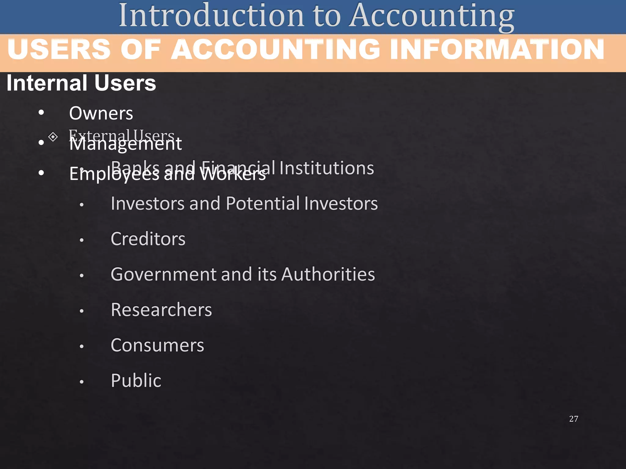 Introduction to Accounting- class 11 | PPTX