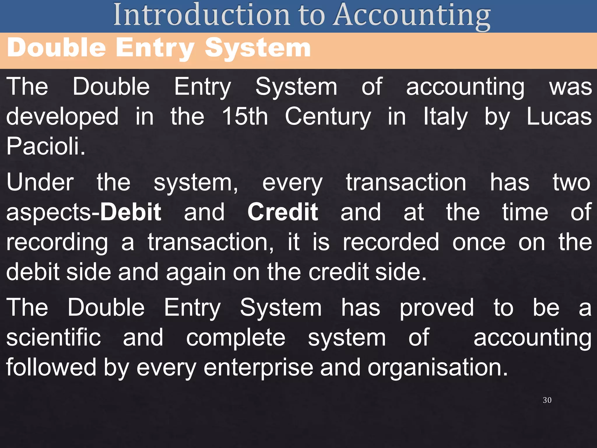 Introduction to Accounting- class 11 | PPTX