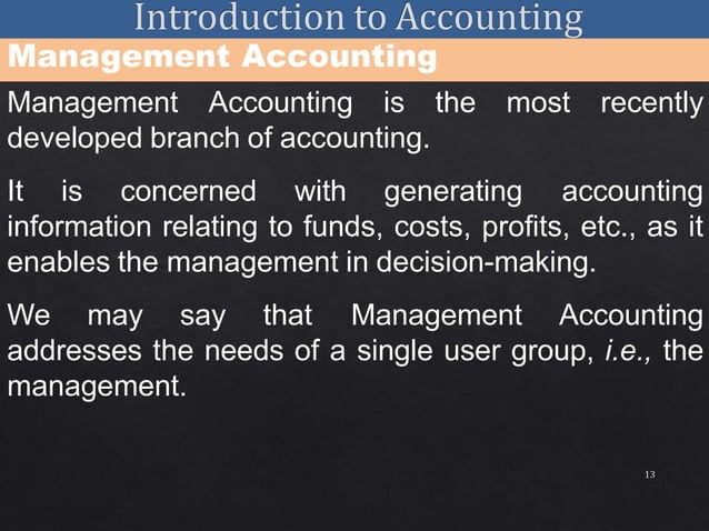 Introduction to Accounting- class 11 | PPTX