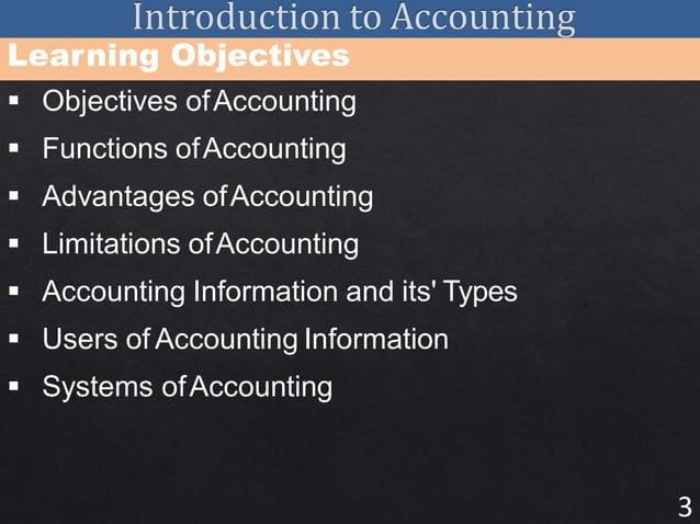 Introduction to Accounting- class 11 | PPTX