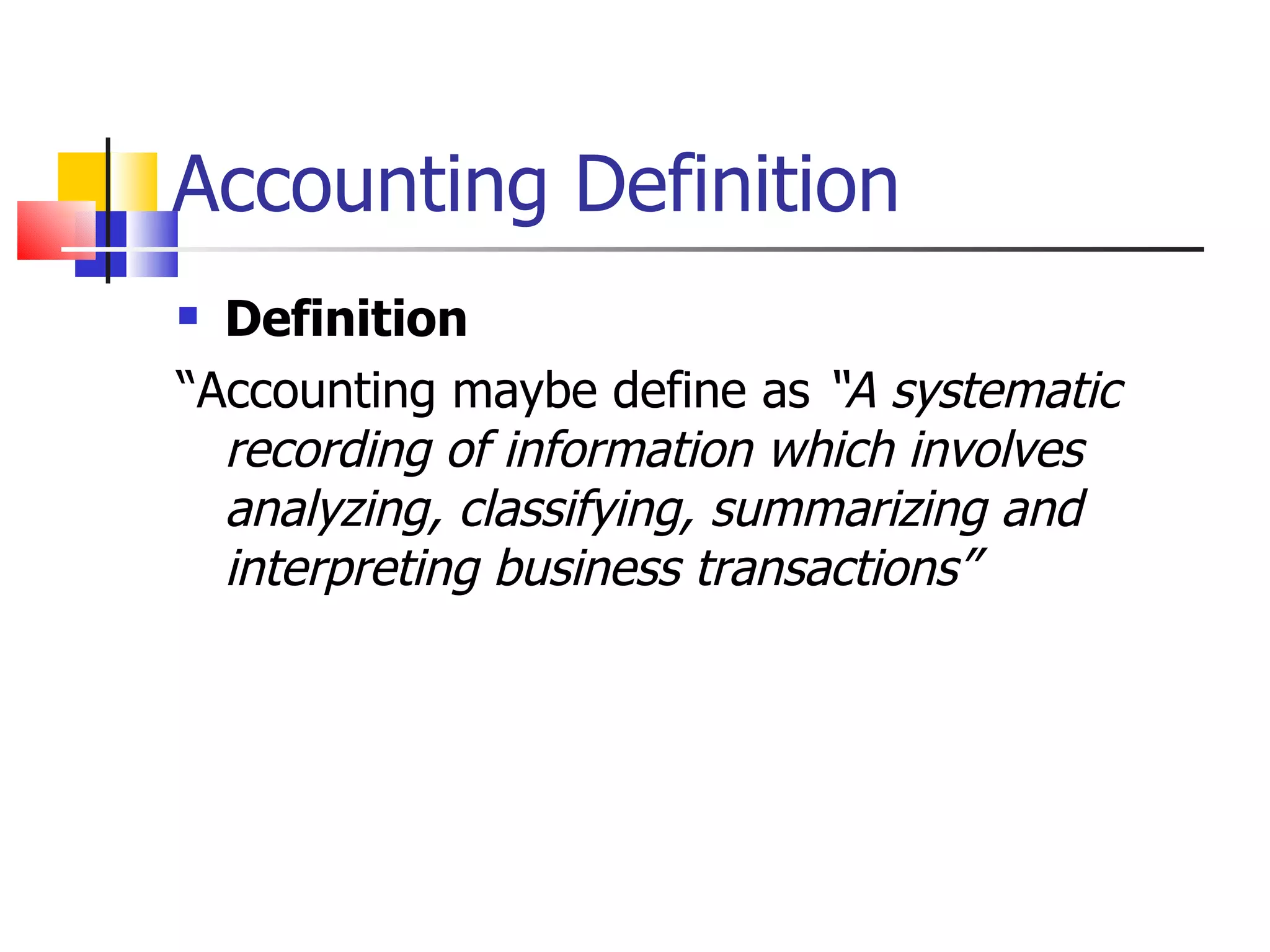 Introduction To Accounting Chapter 1 New Ppt