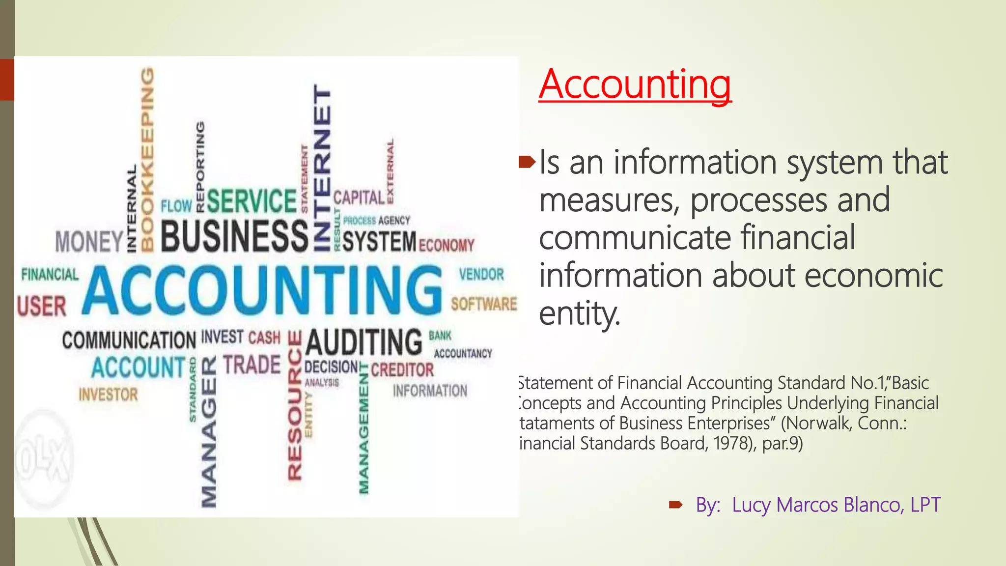 Introduction to accounting (FABM 1 for Senior High Students) | PPTX