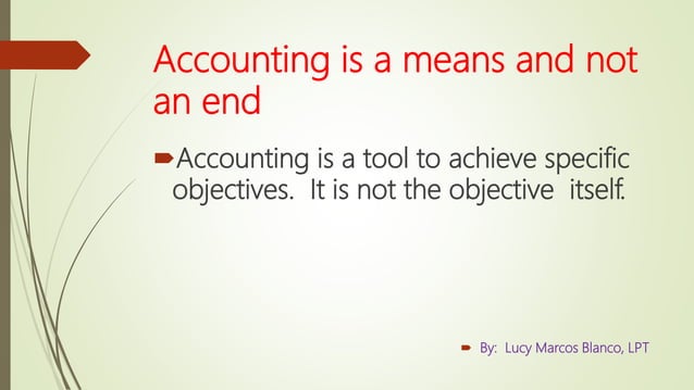 Introduction to accounting (FABM 1 for Senior High Students) | PPTX ...