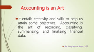 Introduction to accounting lecture Senior High School Students | PPTX