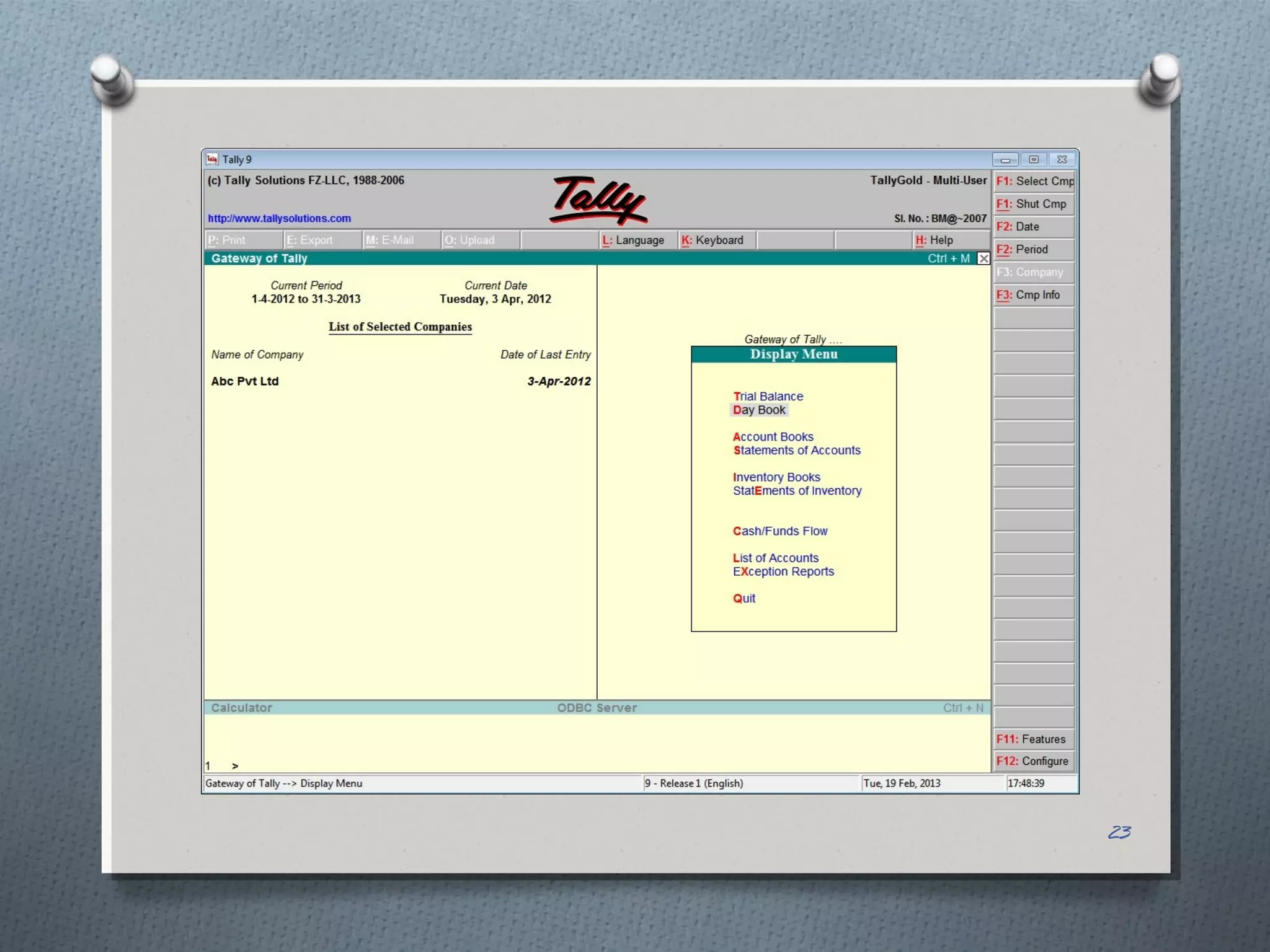 Introduction to accounting software tally | PPT