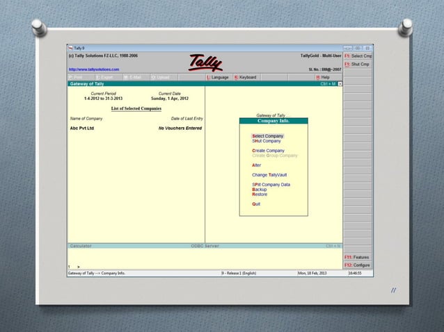 Introduction to accounting software tally | PPT | Business Accounting & Finance | Business