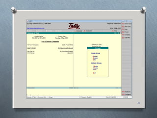 Introduction to accounting software tally | PPT